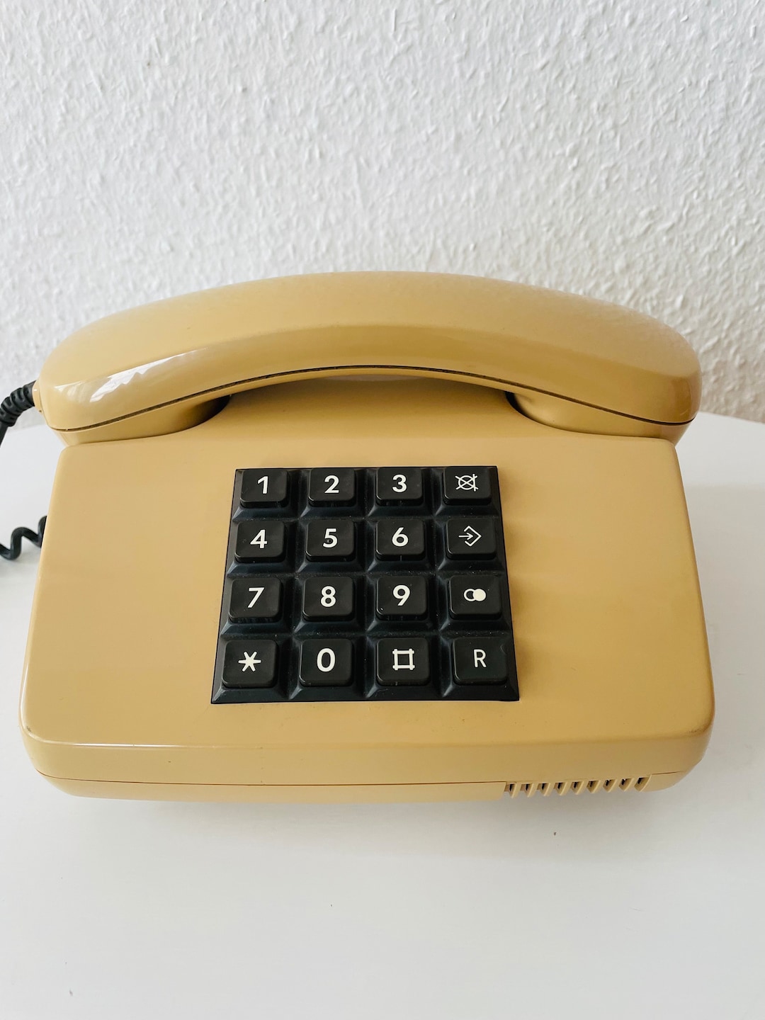 Vintage German Phone Cream Color Mid Century 1980's - Etsy