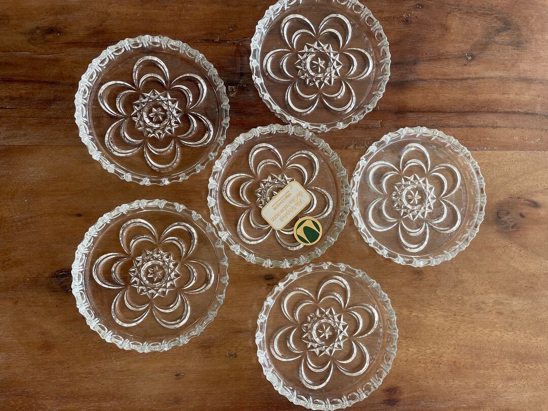 Vintage Mid-century West Germany WALTHER Glass Coasters 1970s - Etsy
