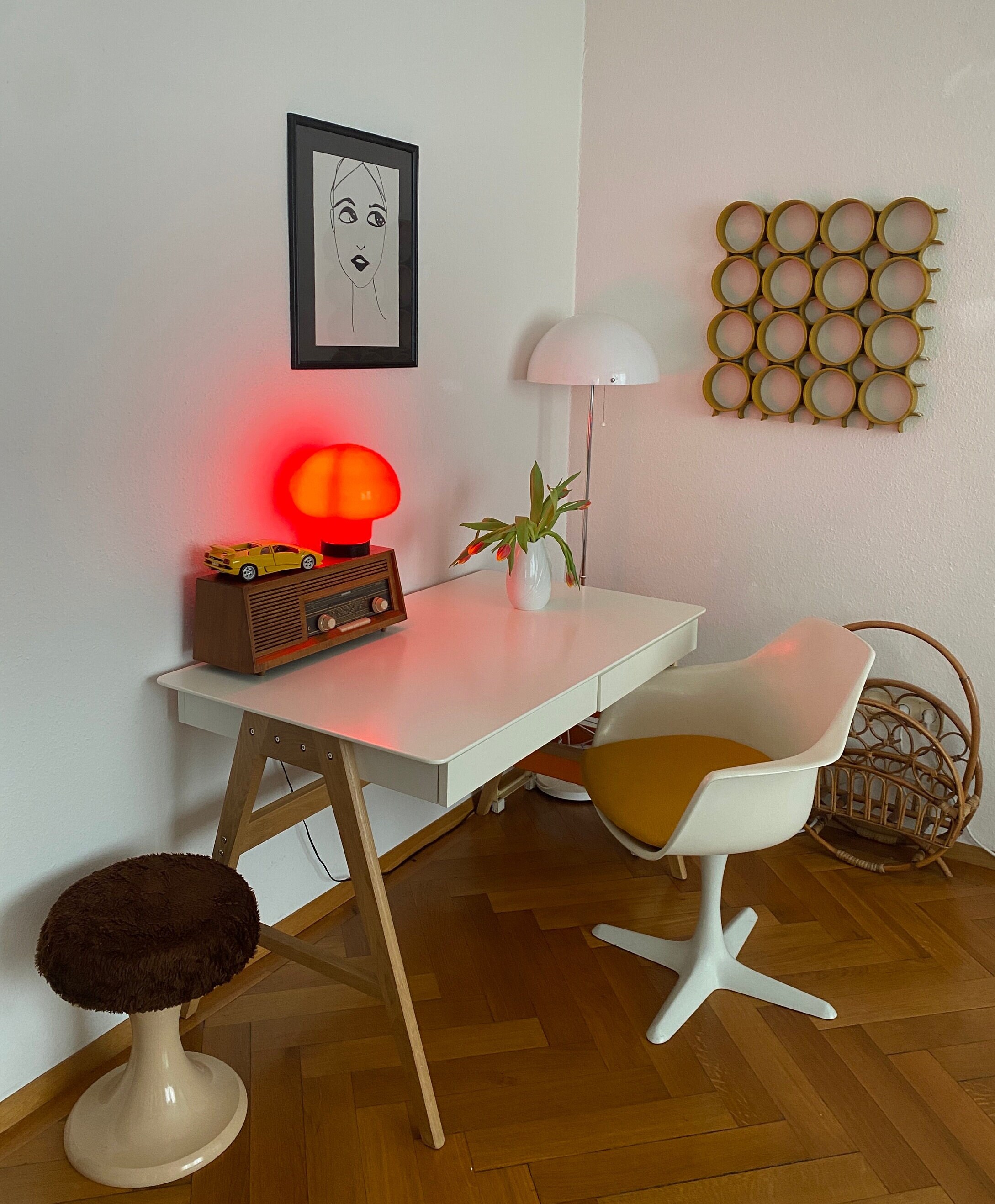 Gorgeous Vintage Decken Modul Design Era Space Age Polystyrene Plastic ...