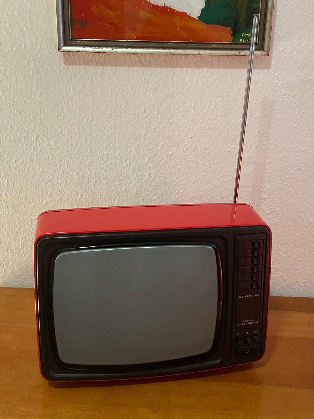 Vintage Space Age Portable German TV Grundig Triumph 1221 From the 70's ...