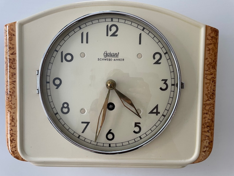 Vintage West Germany Ceramic Clock - Etsy