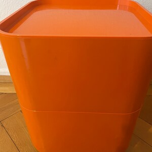 Vintage Mid Century Modern RARE Orange Color Anna Castelli - Etsy