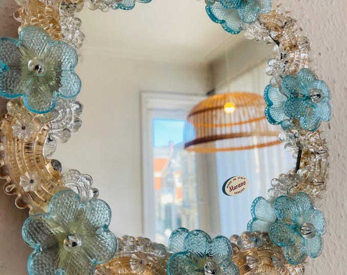 Vintage Venetian Murano Glass Mirror 2000s - Etsy
