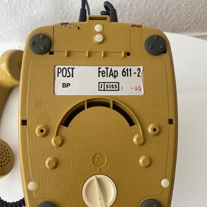 Vintage Mid-century Rotary German Phone Mustard Yellow Color 1980's - Etsy