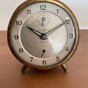 Vintage German Mid Century Dugena Clock Germany 1960's - Etsy