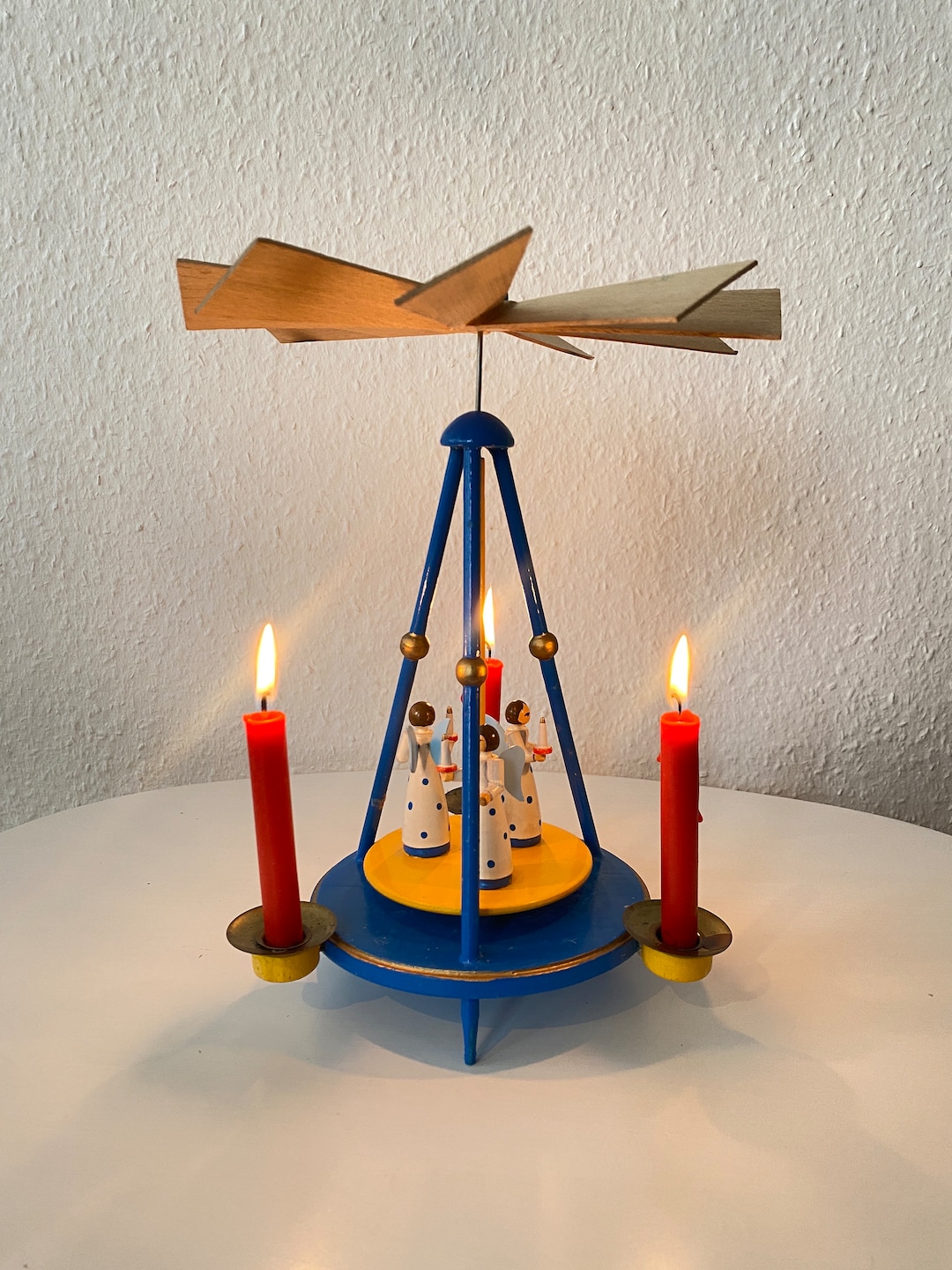 Vintage German Christmas Pyramid 1960s Original - Etsy