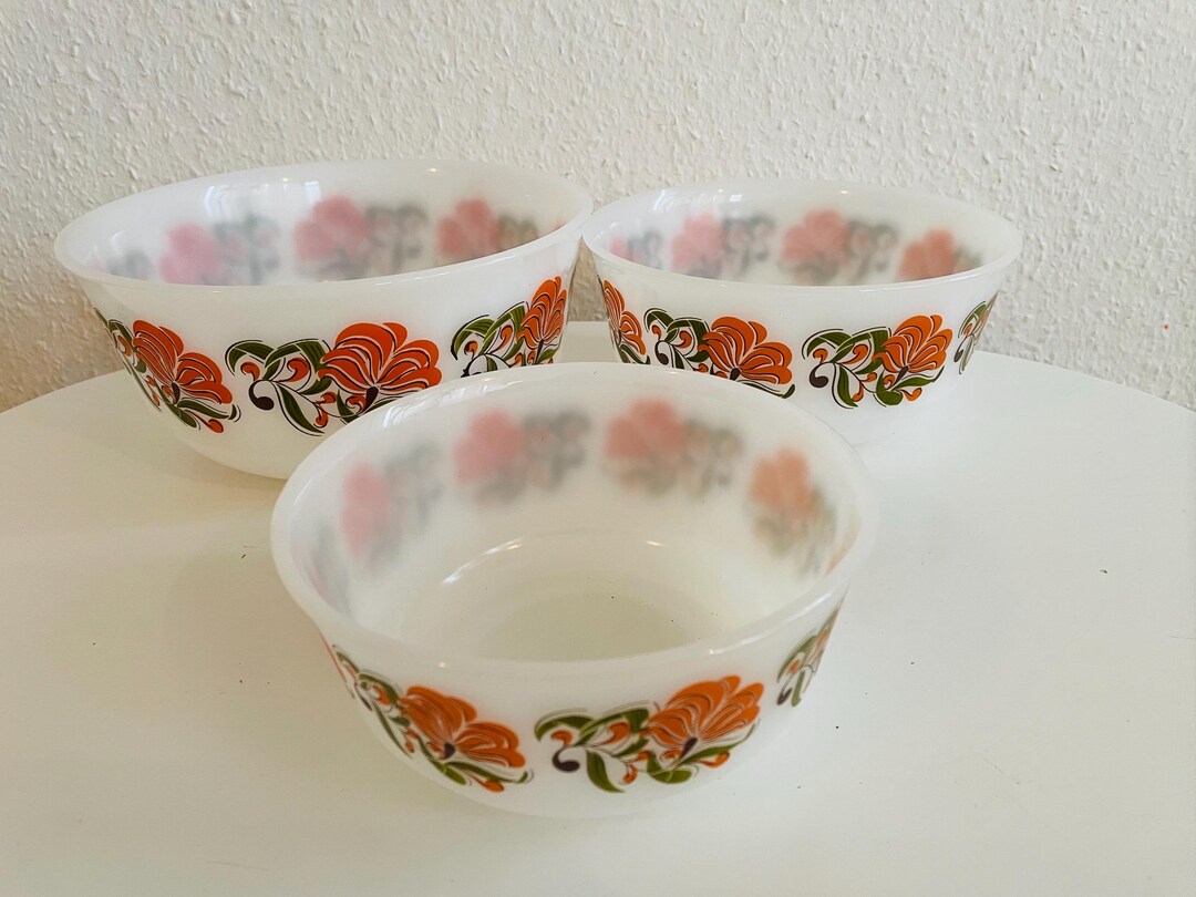 Vintage Schott Mainz Jenaer Glass of 3 Bowls 1970's - Germany - Etsy