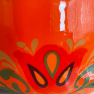 Vintage Orange Color Enamel Cooking Pot 1970’s - Etsy
