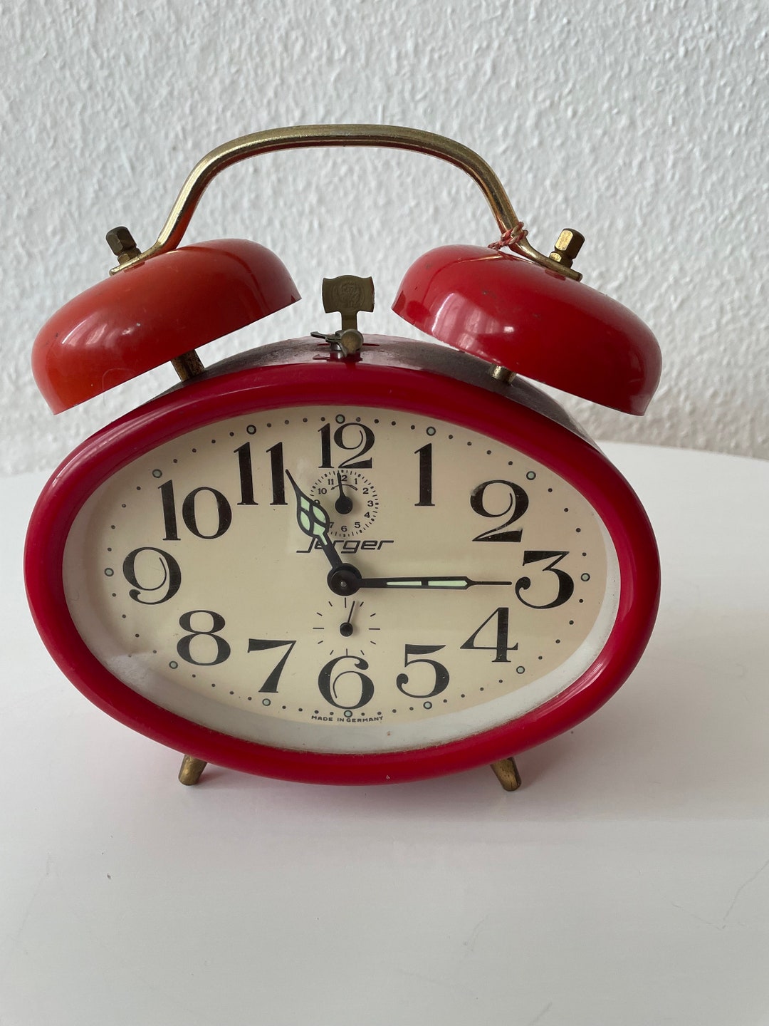 Vintage Mid Century Jerger Mechanical Alarm Clock Germany - Etsy