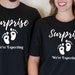 Expecting Parents, Surprise We're Expecting T-shirt, Baby Announcement ...