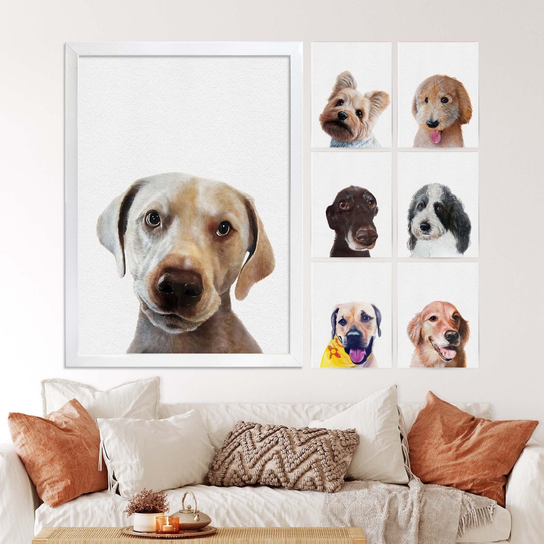 Tailor-made Dog Drawing From Picture, 100% Hand Made Acrylic Pet ...