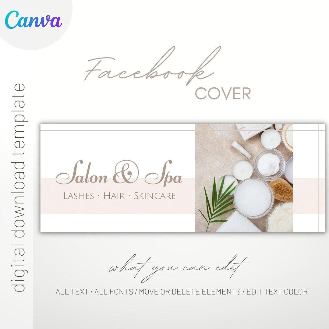 Facebook Cover Canva Facebook Template - Etsy
