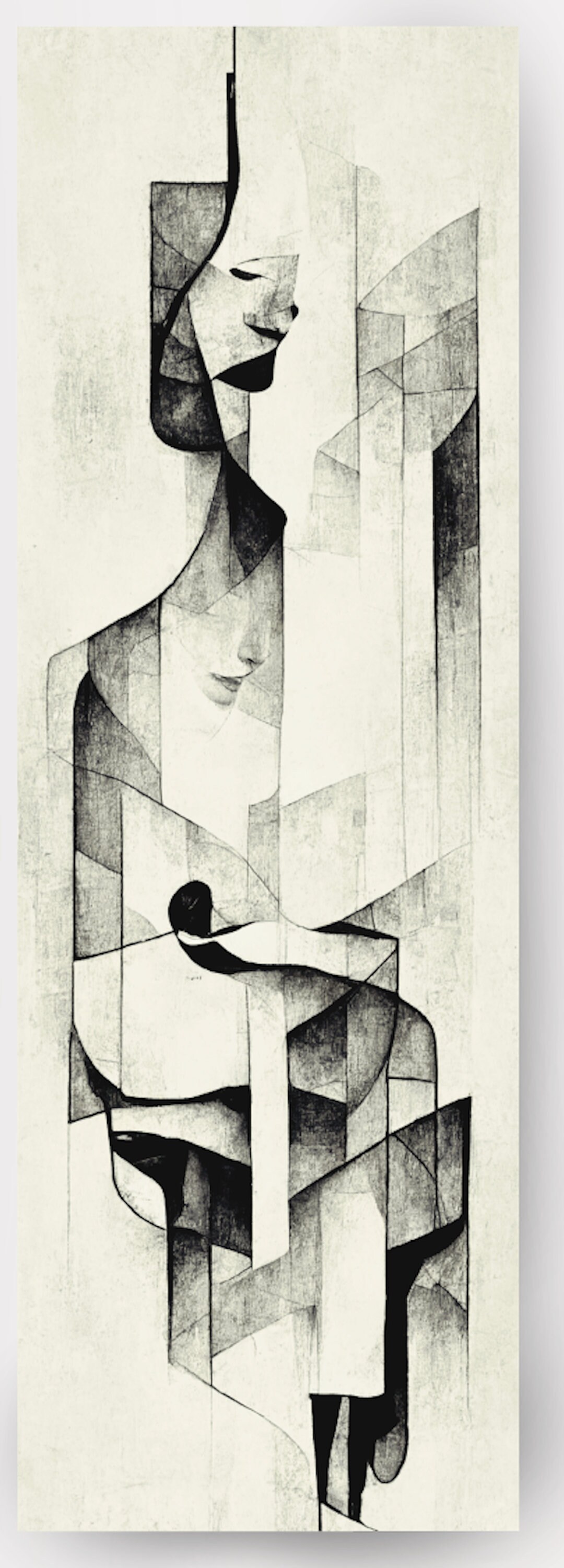 Modern Abstract Printable Tall Wall Art Set of 3 tall - Etsy