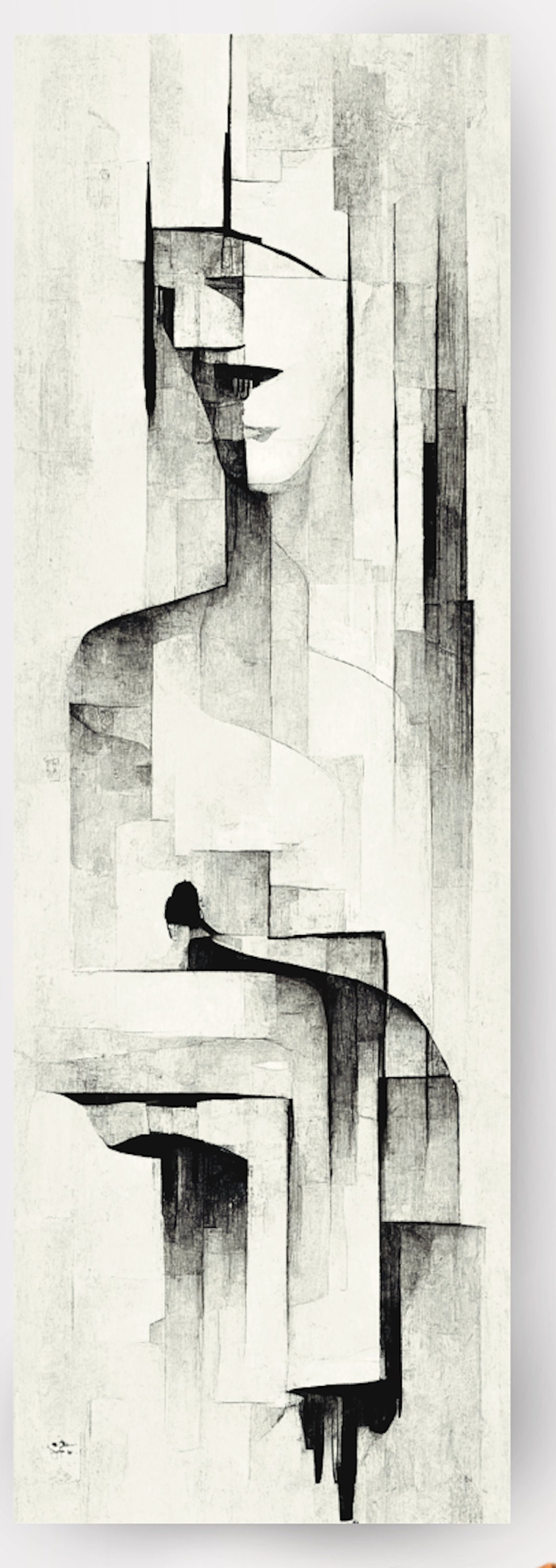 Modern Abstract Printable Tall Wall Art Set of 3 tall - Etsy