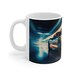 Sports Car Themed Coffee Cup, Race Car Patterned Tea Cup, Light-speed ...