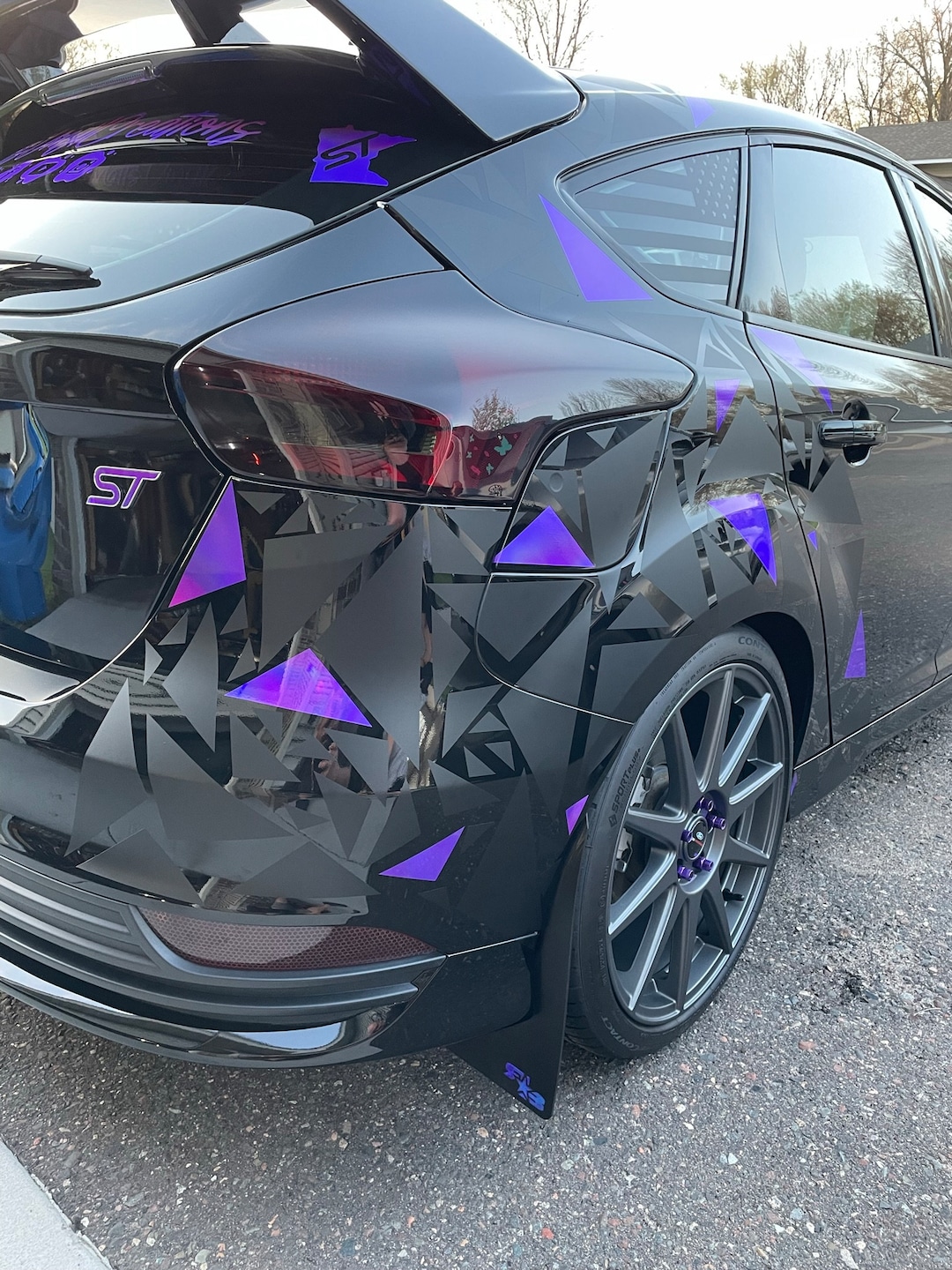 Triangle JDM Car Decal Sticker / Triangle Side Vehicle Wrap / Truck Car ...