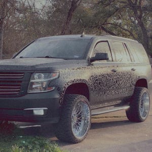 Leopard Print JDM Car Decal Sticker / Leopard Print Side Vehicle Wrap ...