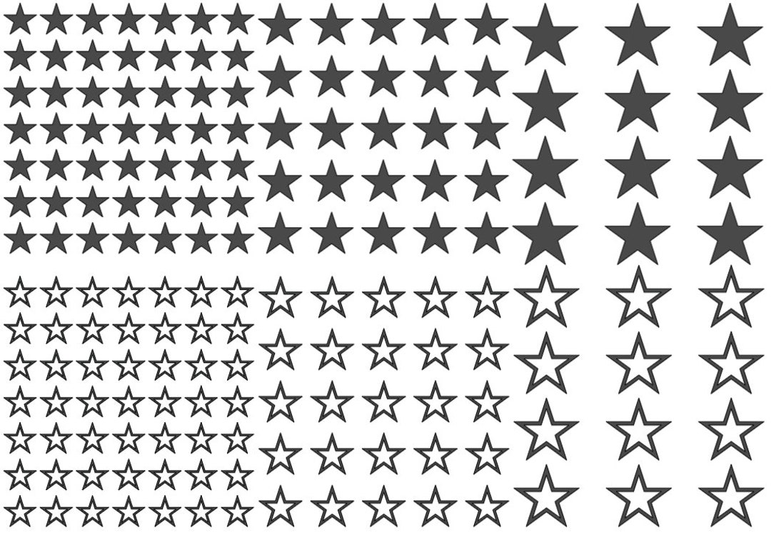 Stars / Star / Star Outlines / JDM Car Decal Sticker / Vehicle Wrap ...