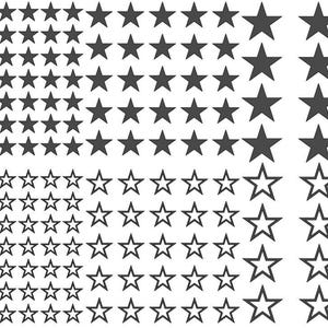 Stars / Star / Star Outlines / JDM Car Decal Sticker / Vehicle Wrap ...