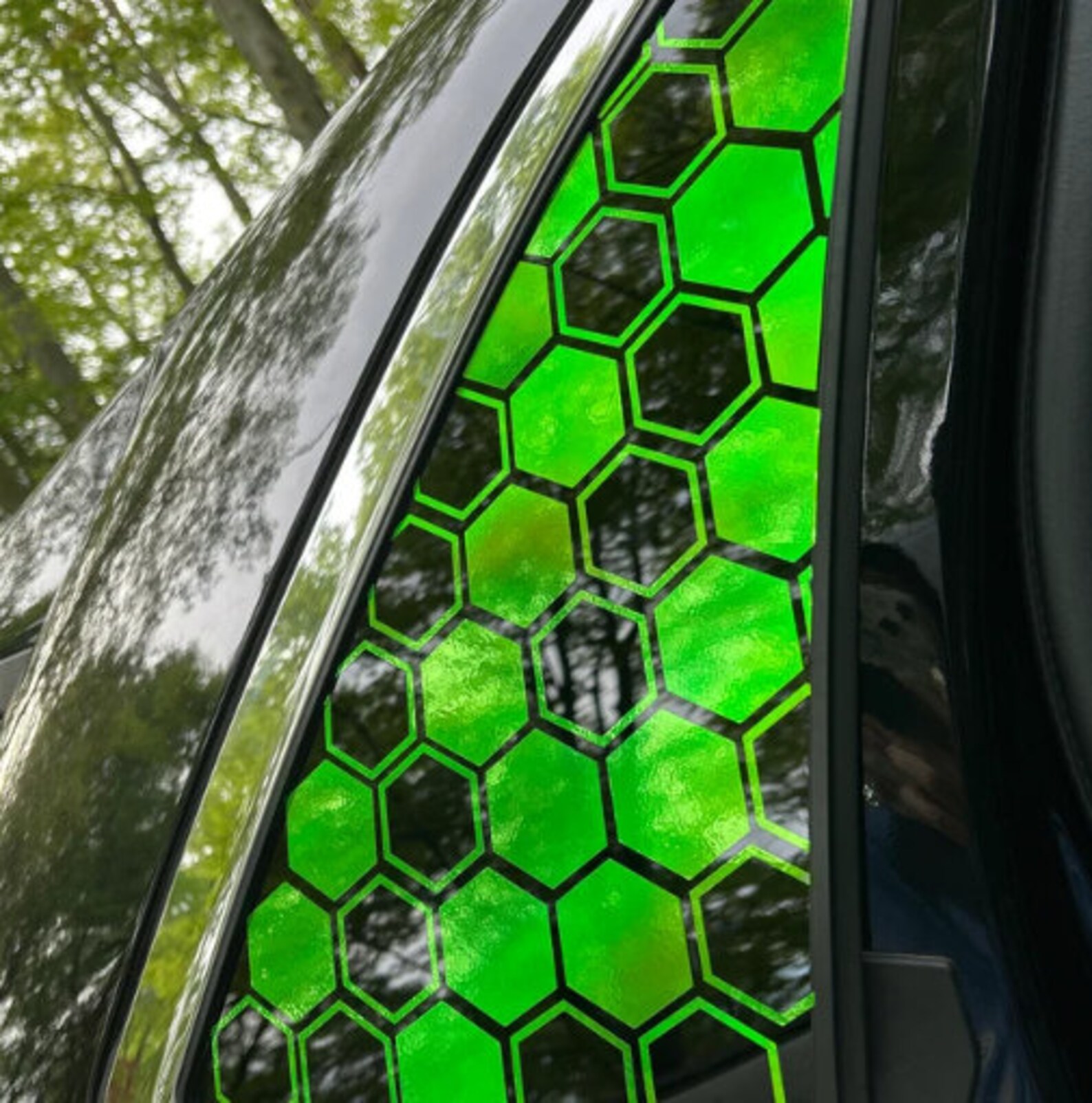 Hexagon / Honeycomb JDM Car Decal Sticker 2 Inch / Hex Side Vehicle ...