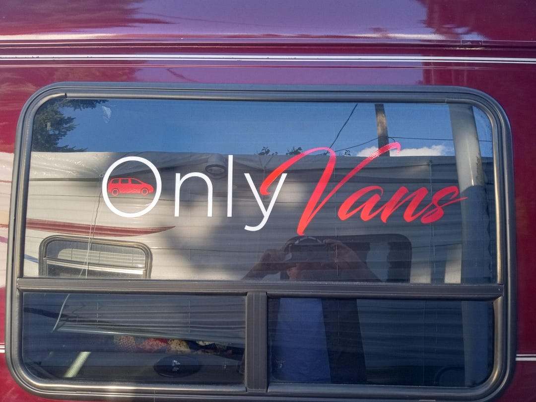 Only Vans Decal / Van / Conversion Van / Laptop / Window / Bumper ...