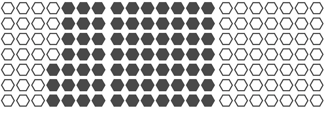 Hexagon / Honeycomb JDM Car Decal Sticker 1.5 Inch / Hex Side Vehicle ...
