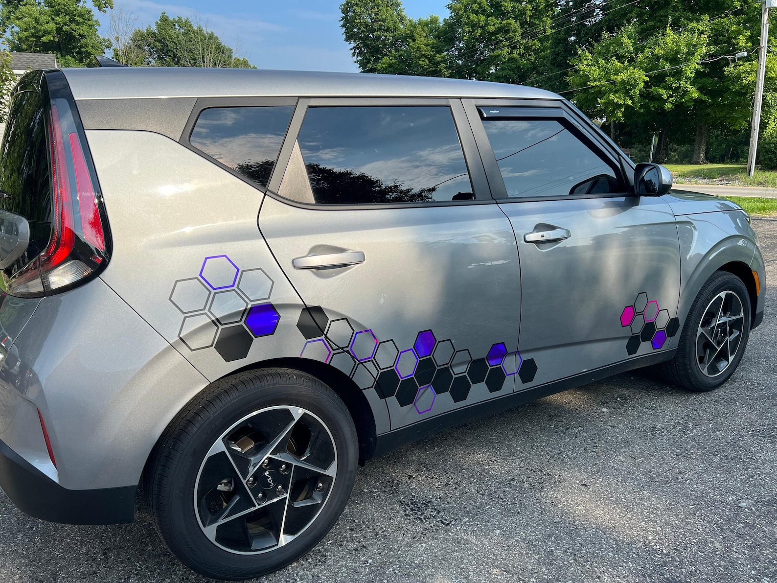 Hexagon / Honeycomb JDM Car Decal Sticker 4.5 Inch / Hex Side Vehicle ...