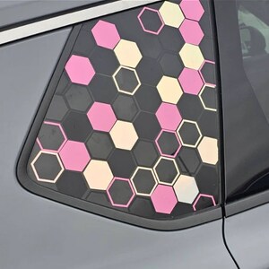Hexagon / Honeycomb JDM Car Decal Sticker 2 Inch / Hex Side Vehicle ...