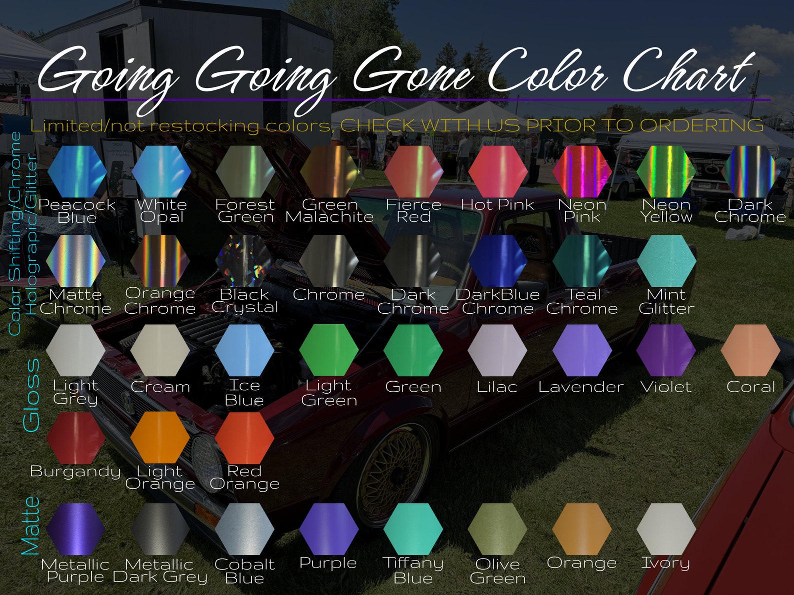 Hexagon / Honeycomb JDM Car Decal Sticker 2 Inch / Hex Side Vehicle ...