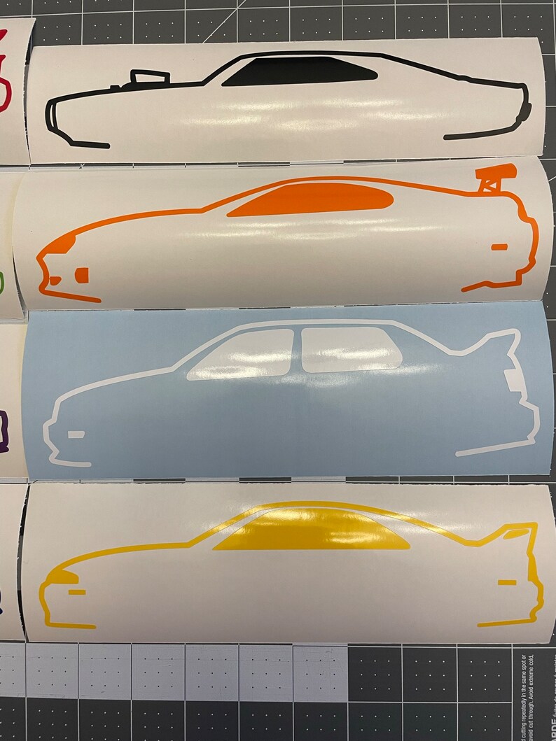 The Fast and the Furious Car Outlines - Etsy