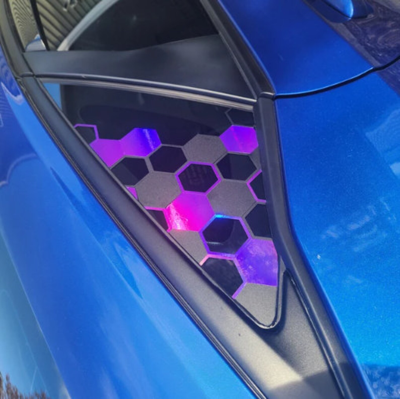 Hexagon / Honeycomb JDM Car Decal Sticker 2 Inch / Hex Side Vehicle ...