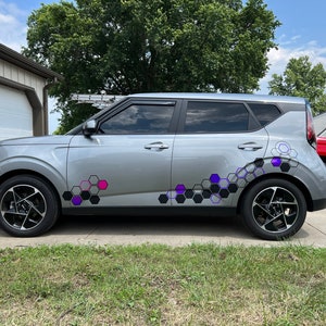 Hexagon / Honeycomb JDM Car Decal Sticker 4.5inch / Hex Side Vehicle ...