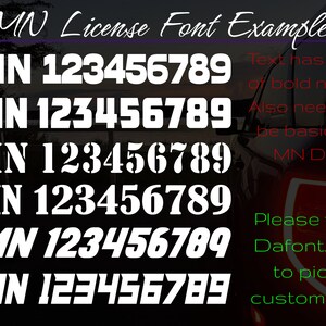 MN Fish House License Numbers - Etsy