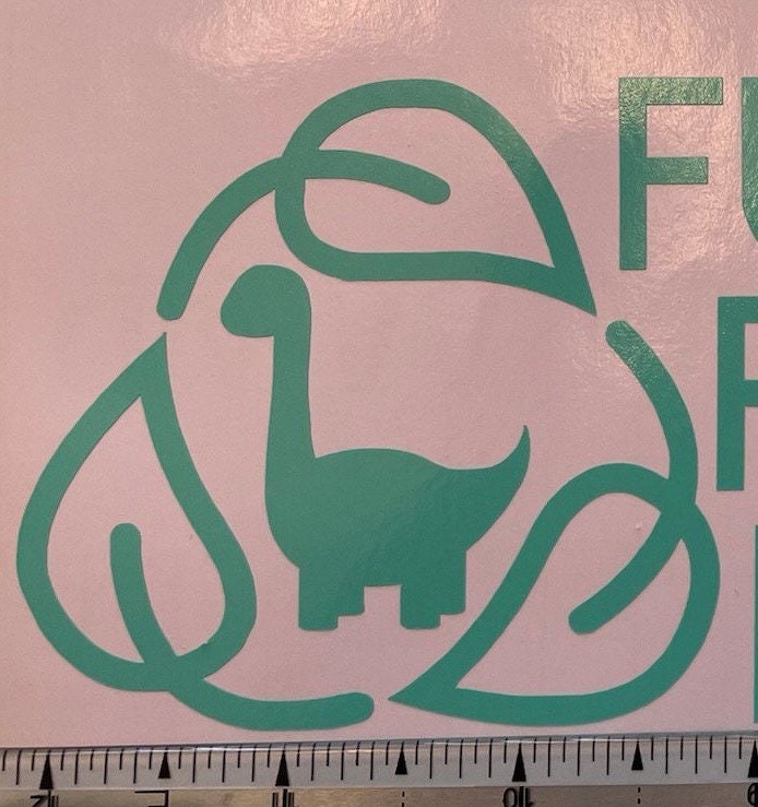 Recycled Dinosaur Decal | Etsy