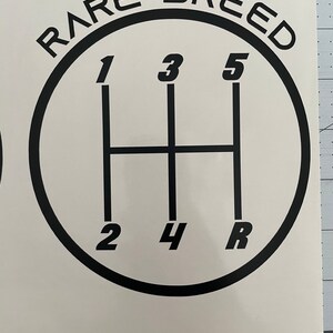 Save the Manuals Shift Pattern Decal customizable - Etsy