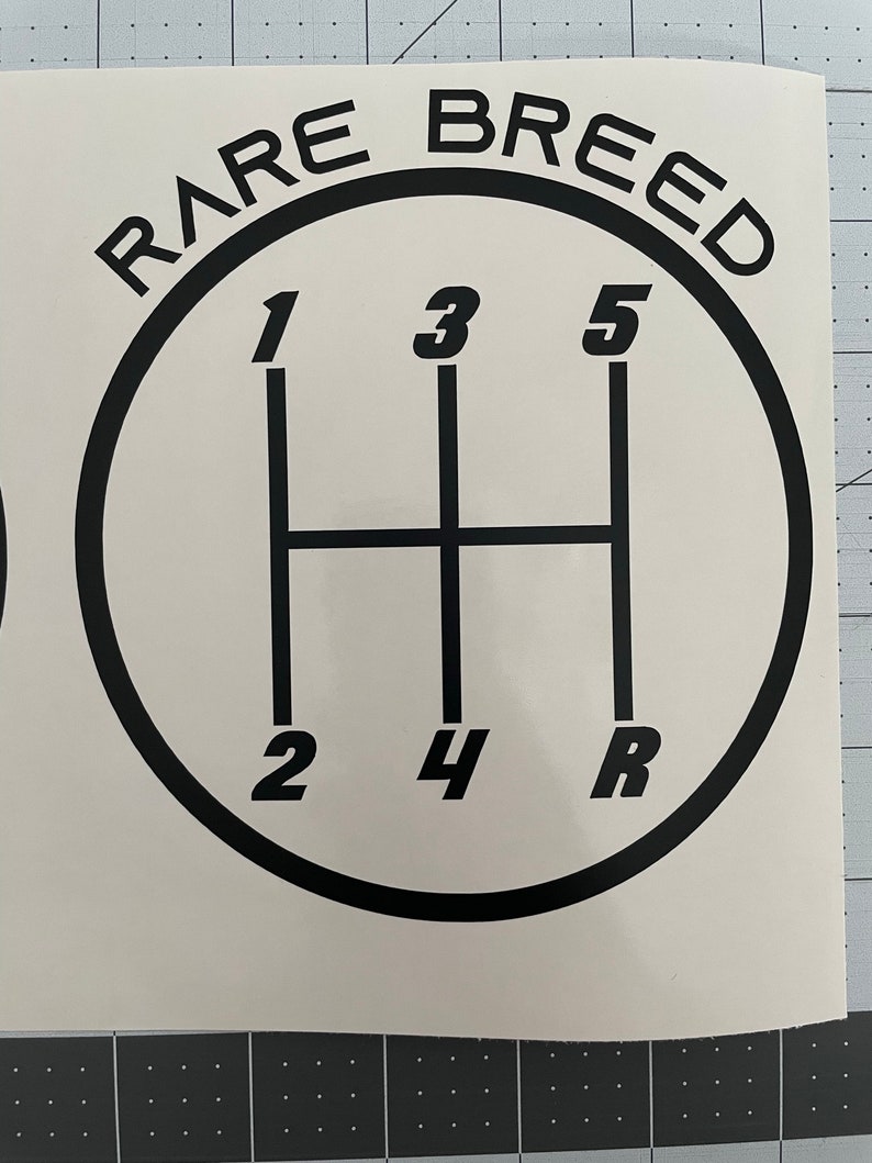 Save the Manuals Shift Pattern Decal customizable - Etsy