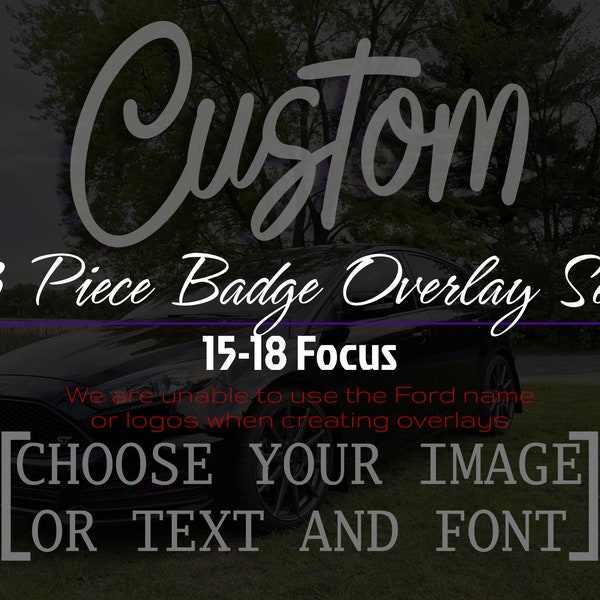 Ford Focus St Emblem Overlays - Etsy