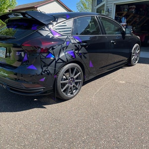 Triangle JDM Car Decal Sticker / Triangle Side Vehicle Wrap / Truck Car ...