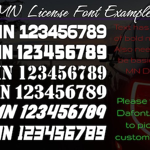 MN Fish House License Numbers - Etsy