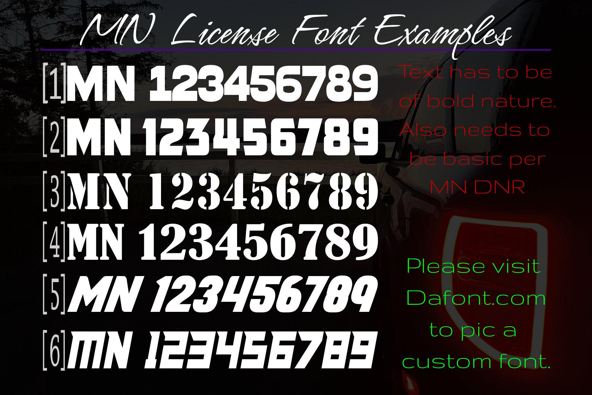 MN Fish House License Numbers - Etsy