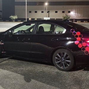 Hexagon / Honeycomb JDM Car Decal Sticker 4.5 Inch / Hex Side Vehicle ...