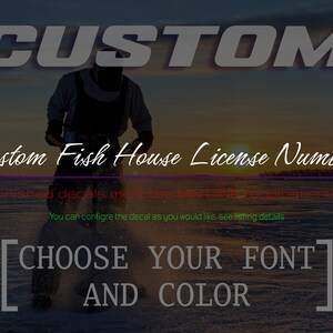 MN Fish House License Numbers - Etsy