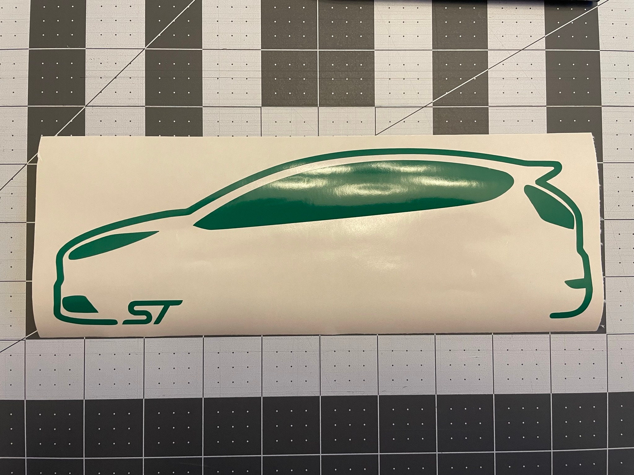 Turn Your Vehicle Into a Vinyl Decal Outline of Car as Seen - Etsy