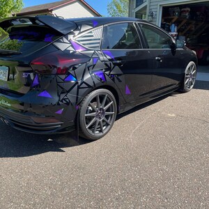 Triangle JDM Car Decal Sticker / Triangle Side Vehicle Wrap / Truck Car ...