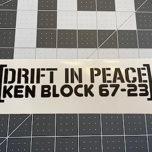 Drift in Peace Decal - Etsy