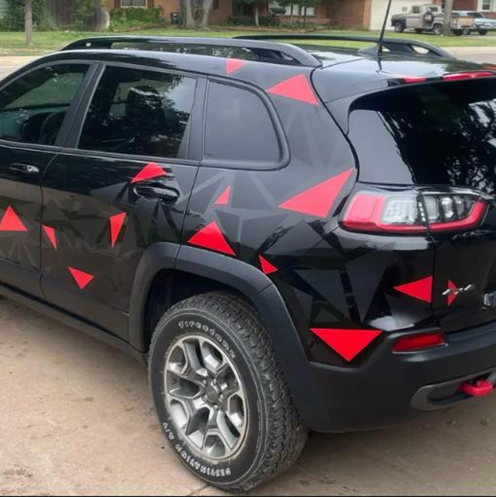 Triangle JDM Car Decal Sticker / Triangle Side Vehicle Wrap / Truck Car ...
