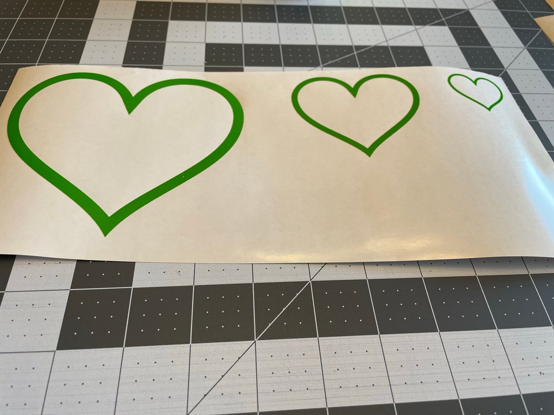 Heart Outline / Heart Outlines JDM Car Decal Sticker / Vehicle Wrap ...
