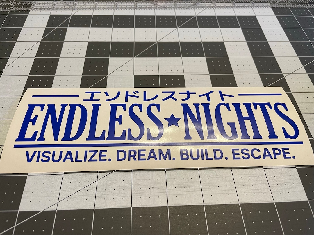 Endless Nights JDM Decal Sticker/ Bumper Sticker/ Windshield Sticker ...