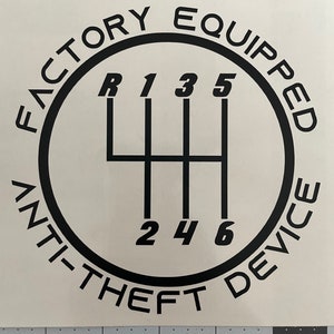 Save the Manuals Shift Pattern Decal customizable - Etsy