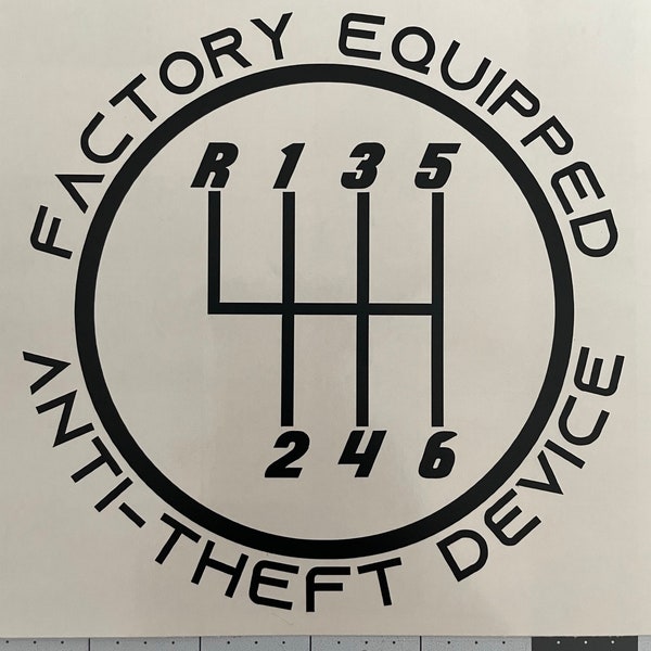 Shift Pattern Decal - Etsy